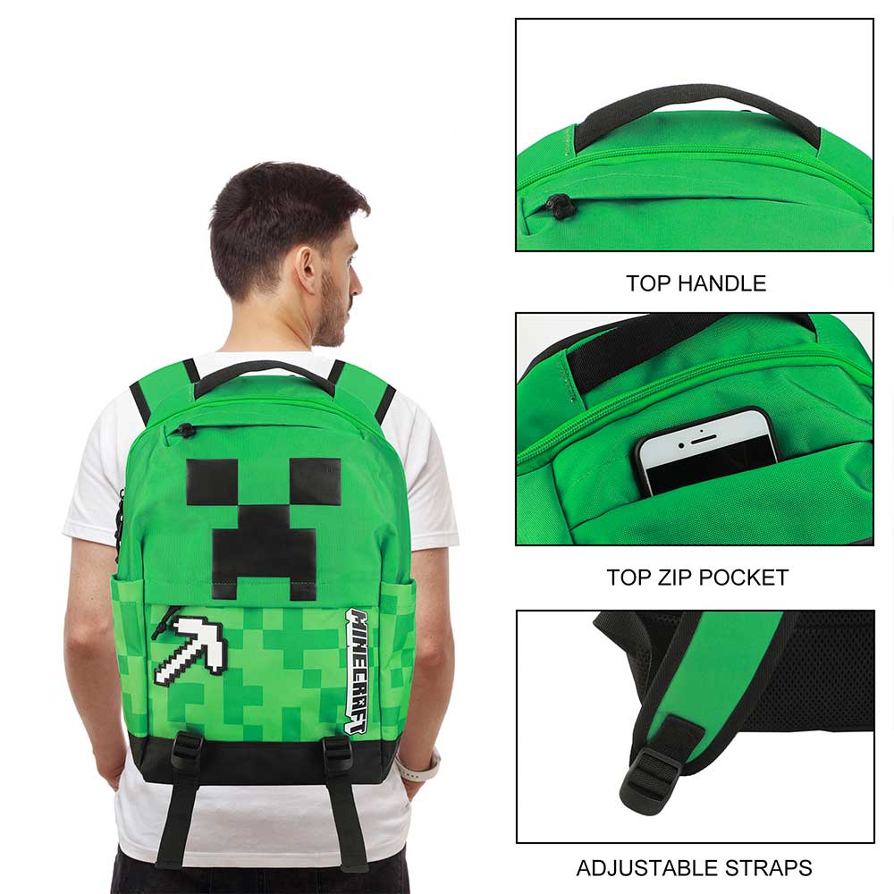 Minecraft Creeper Backpack – Mochilas en Monterrey
